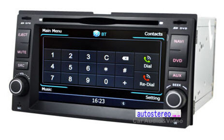 KIA Sportage Cerato Spectra Hyundai Sat Nav 6.2'' Car Stereo Parts With 3G WIFI Three Zone