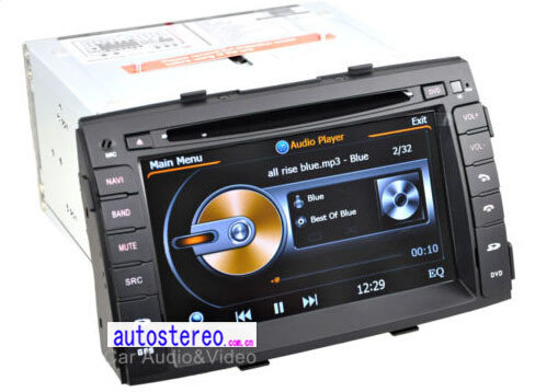 Three Zone Hyundai Sat Nav Car Stereo DVD for KIA Sorento Vehicle GPS Satnav Navigation