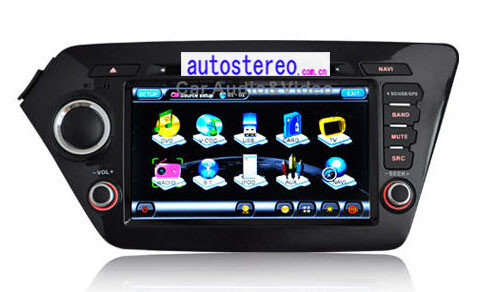 Touch Screen  Bluetooth Hyundai Sat Nav Car DVD for KIA K2 RIO GPS Navigation Sat Nav Auto Radio