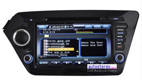 Touch Screen  Bluetooth Hyundai Sat Nav Car DVD for KIA K2 RIO GPS Navigation Sat Nav Auto Radio