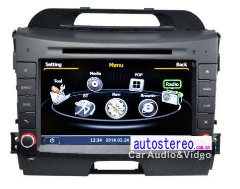 8'' Autoradio Hyundai Sat Nav for Kia Sportage Stereo DVD GPS Navigation SatNav Headunit