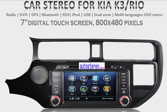 Multimedia Hyundai Sat Nav Car Stereo for KIA RIO K3 GPS Navigation SatNav Headunit DVD Player
