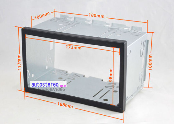 Universal Double 2 DIN Cage Kit Fascia Adaptor Surround Stereo