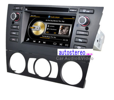 USB / Three Zone BMW Sat Nav DVD Car Stereo For BMW 3 Series E90 E91 E92 E93 6.2''