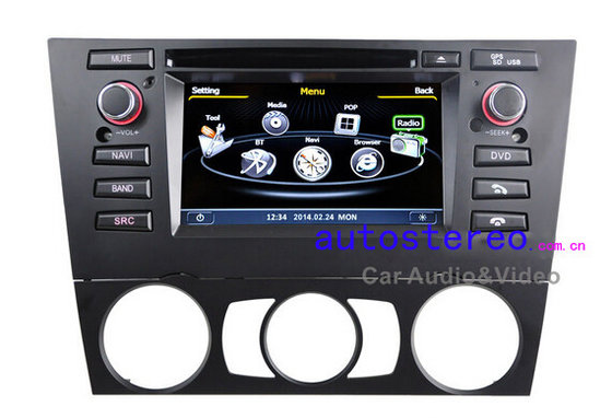 USB / Three Zone BMW Sat Nav DVD Car Stereo For BMW 3 Series E90 E91 E92 E93 6.2''