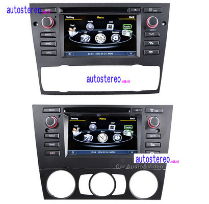 USB / Three Zone BMW Sat Nav DVD Car Stereo For BMW 3 Series E90 E91 E92 E93 6.2''