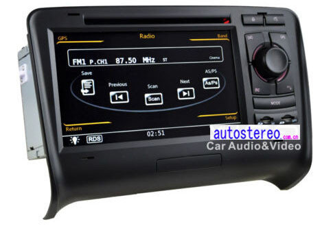 Car Dash for Audi TT Stereo GPS Navigation Audi Car Stereo With Sat Nav WinCE 6.0 / Phonebook