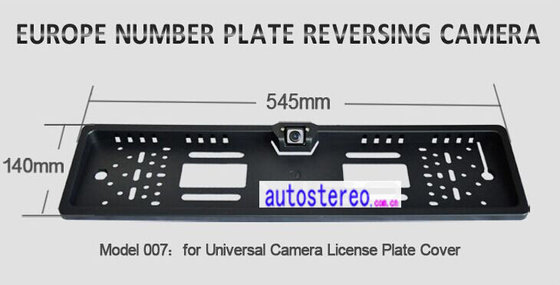 Europe License Plate Reverse Universal Camera for Auto DVR System with Cable