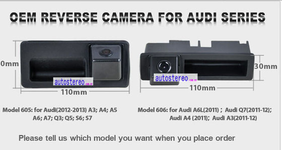 Audi A3 A4 A5 A6 A7 Q3 Q5 Q7 S6 S7 A6L Car DVR Cameras Rear view mirror reverse camera