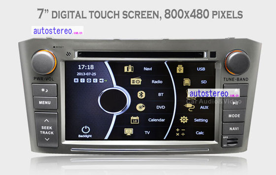 Multi-languages Car Stereo Toyota Avensis Autoradio GPS Navigation Toyota Sat Nav DVD Headunit