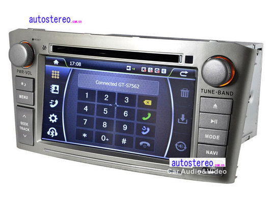 Multi-languages Car Stereo Toyota Avensis Autoradio GPS Navigation Toyota Sat Nav DVD Headunit