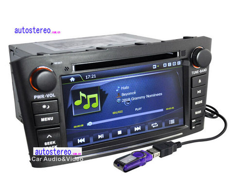 Multi-languages Car Stereo Toyota Avensis Autoradio GPS Navigation Toyota Sat Nav DVD Headunit