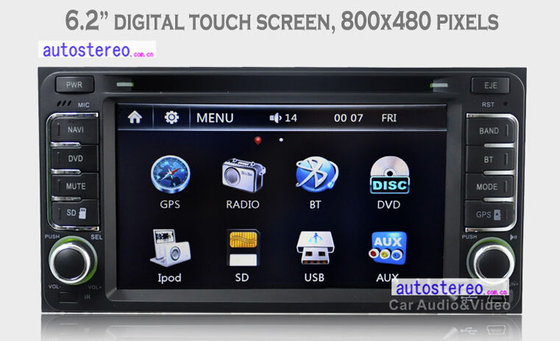 Android 4.0 Car Stereo Toyota Sat Nav DVD 6.2'' double din car stereos ith DVD SD USB Dual Zone