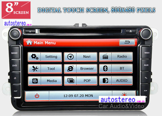 HD Auto DVD Car Stereo and Sat Nav for VOLKSWAGEN Golf Polo 8 Inch