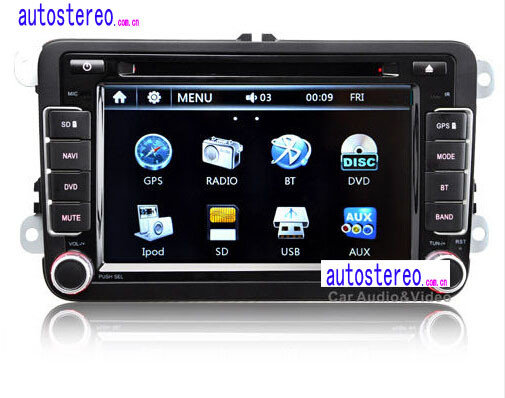 GPS DVD Car Stereo Sat Nav Headunit Auto Radio With Bluetooth