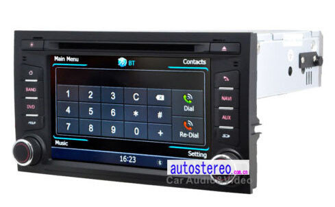 GPS DVD Car Stereo Sat Nav Headunit Auto Radio With Bluetooth