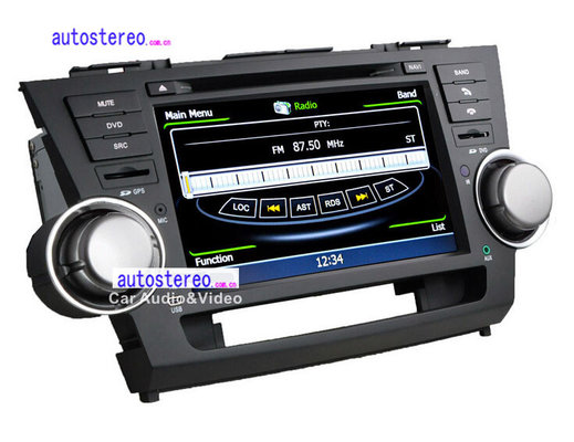 Toyota Sat Nav DVD Stereo for Toyota Highlander Kluger GPS Navigation Radio Multimedia Headunit DVD