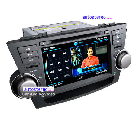 Toyota Sat Nav DVD Stereo for Toyota Highlander Kluger GPS Navigation Radio Multimedia Headunit DVD