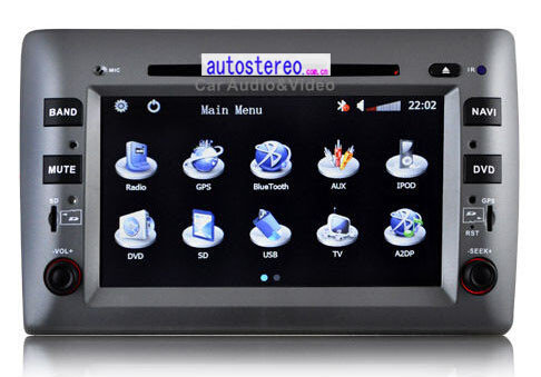 8" GPS Navigation Sat Nav Multi-languages Menu for FIAT STILO 2002 - 2010