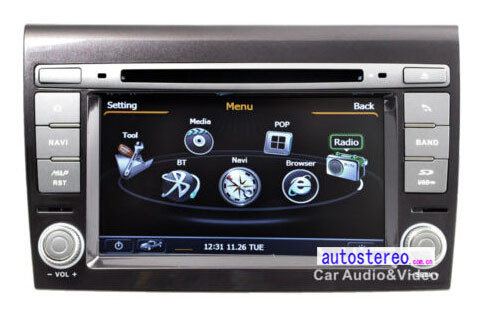 In Dash Car Stereo GPS Headunit Multimedia for Fiat BRAVO / BRAVA 2006+