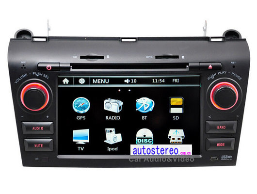 7 Inch DVD GPS Multimedia Navigation for Mazda 3 2003 - 2009 with Phonebook