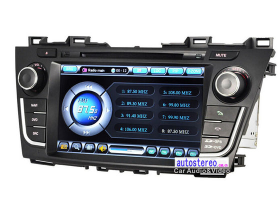 Dual Zone 8" DVD GPS Touch Screen Car Stereo Bluetooth for Mazda 5
