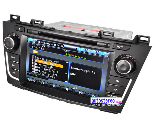 Dual Zone 8" DVD GPS Touch Screen Car Stereo Bluetooth for Mazda 5