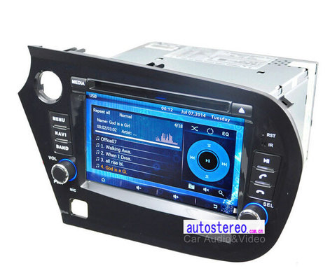 7 Inch Touch Screen Car GPS Navigation for Honda Insight Stereo Autoradio Multimedia Left Hand Drive