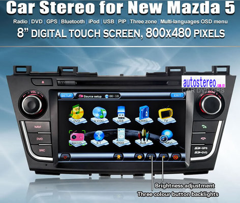 Touch Screen Japanese Car Stereo Autoradio Mazda 5 Navigation System