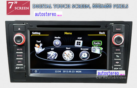Audi A6 S56 Double Din Car Stereo with Sat Nav , GPS Navigation Sat Nav