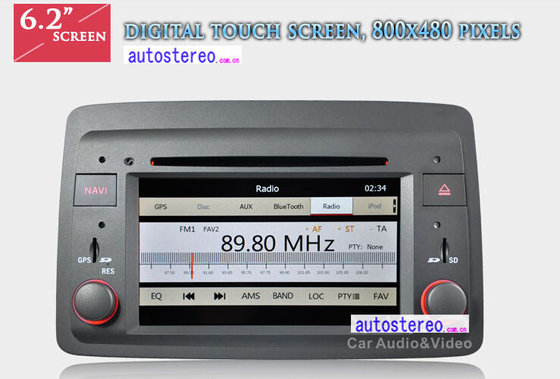 Fiat Panda GPS CD DVD Player Headunit , HD In Dash Autoradio