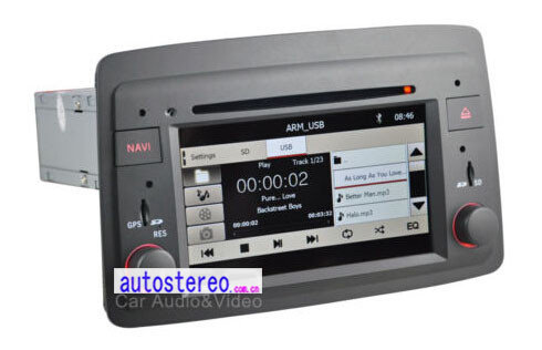 Fiat Panda GPS CD DVD Player Headunit , HD In Dash Autoradio