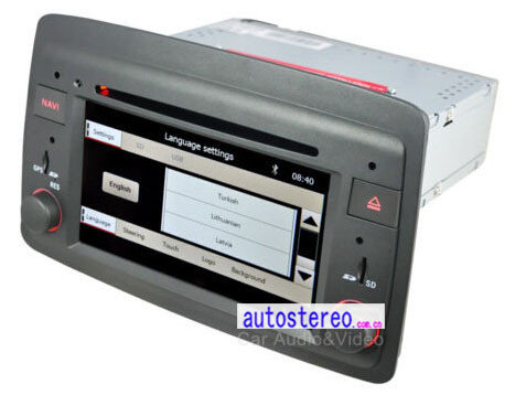 Fiat Panda GPS CD DVD Player Headunit , HD In Dash Autoradio