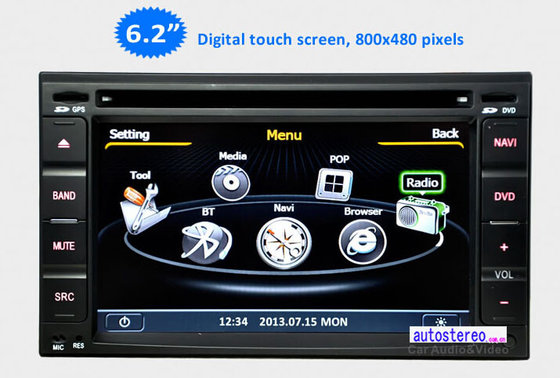 GPS Satnav Navi Navigation DVD Radio Multimedia Headunit Double Din Car Stereo Bluetooth Sat Nav