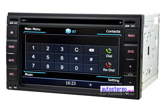 GPS Satnav Navi Navigation DVD Radio Multimedia Headunit Double Din Car Stereo Bluetooth Sat Nav