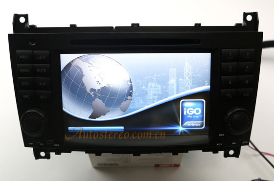 Bluetooth Car DVD Sat Nav Mercedes Benz W203 800 x 480 Pixels