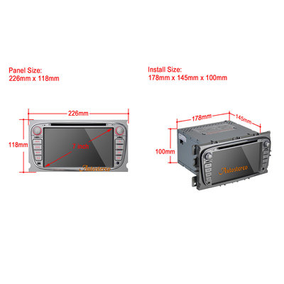 7 Inch Ford Focus Multimedia Car Sat Nav Andriod 4.4 Car DVD GPS