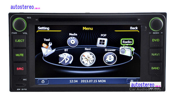 Toyota Sat Nav DVD 6.2'' Car Stereo GPS Navigation Multimedia  for Toyota Hilux Land Cruiser Prado Camry