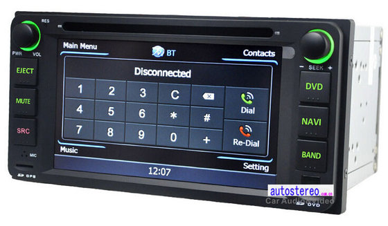 Toyota Sat Nav DVD 6.2'' Car Stereo GPS Navigation Multimedia  for Toyota Hilux Land Cruiser Prado Camry