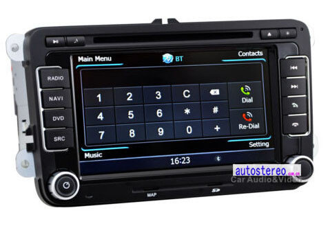 Bluetooth  7" Car Stereo GPS Navigation Headunit Multimedia for VOLKSWAGEN / SEAT / SKODA