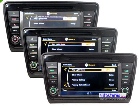 8" Car Stereo GPS Navigation Headunit for Skoda Octavia Car Stereo DVD Player
