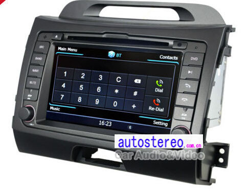 Kia Sportage Stereo GPS SatNav Navigation Headunit Bluetooth Radio Car DVD Player 7''