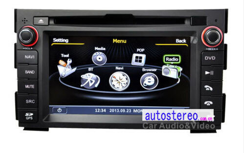 KIA Ceed  7 Inch Digital Touch Screen Hyundai Sat Nav Car Stereo with CD / DVD / iPod / Dual Zone