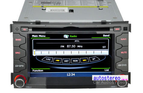 7" Hyundai Sat Nav Auto Radio for Kia Soul GPS Sat Nav Navigation DVD Player Headunit