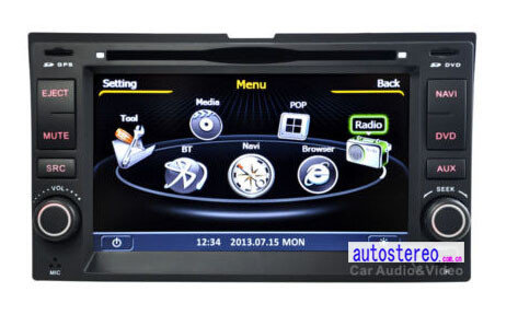 KIA Sportage Cerato Spectra Hyundai Sat Nav 6.2'' Car Stereo Parts With 3G WIFI Three Zone