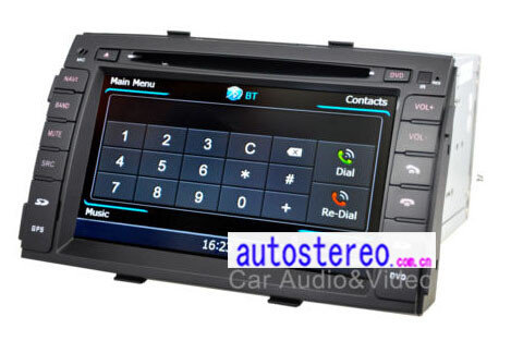 Three Zone Hyundai Sat Nav Car Stereo DVD for KIA Sorento Vehicle GPS Satnav Navigation