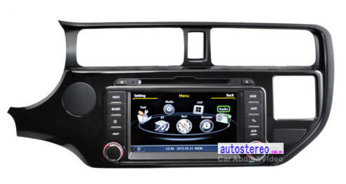 Kia K3/RIO GPS Satnav Navi DVD Player Radio Headunit 7" Touch Screen Car Stereo Three Zone