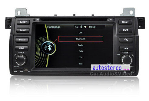 BMW Sat Nav DVD 7 Inch Autoradio Stereo GPS Navigation Headunit for BMW E46 M3 Sat Nav WinCE 6.0 Bluetooth A2DP