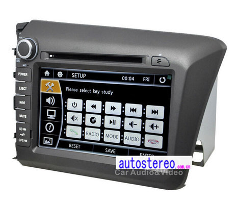 Bluetooth 8'' Car Stereo GPS Navigation Multimedia  for Honda Civic 2012+ Left Hand Drive