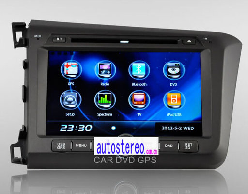 8 Inch Multi-language Autoradio for Honda Civic GPS Sat Navigation System